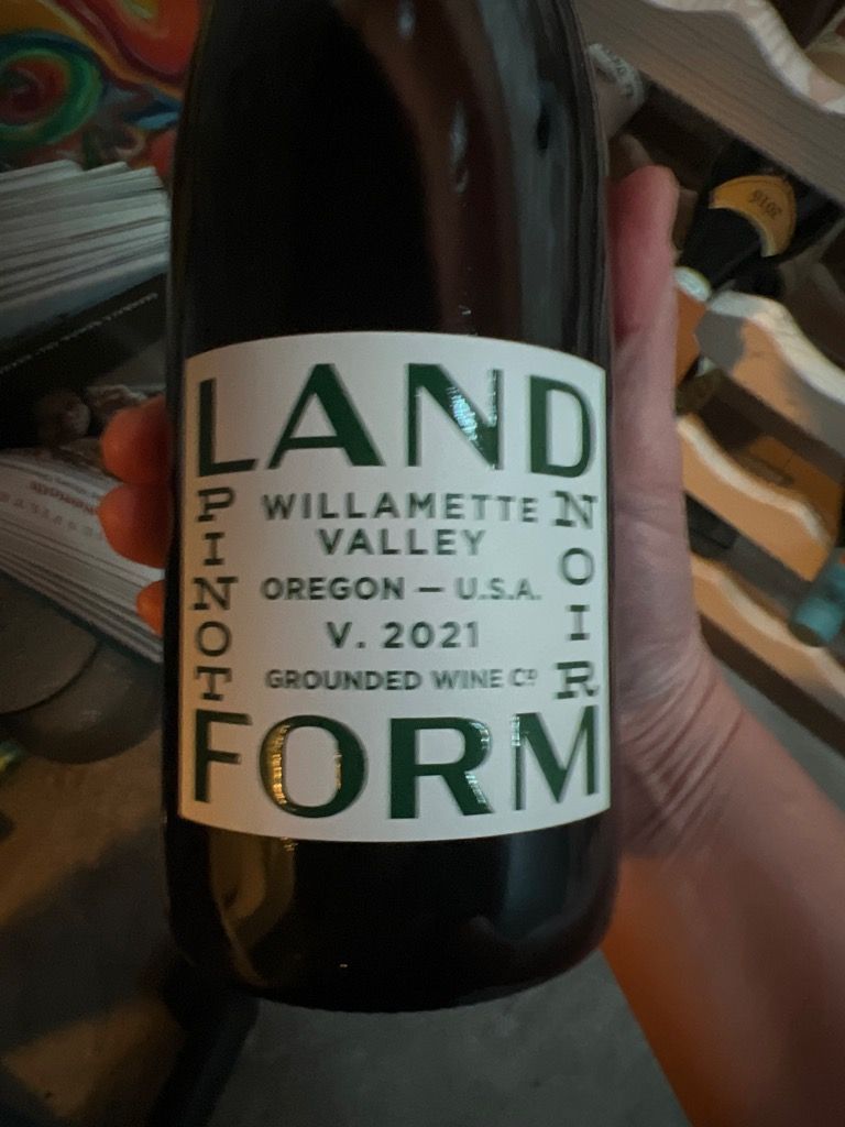 2021 Grounded Wine Co. Pinot Noir Land Form, USA, Oregon, Willamette ...