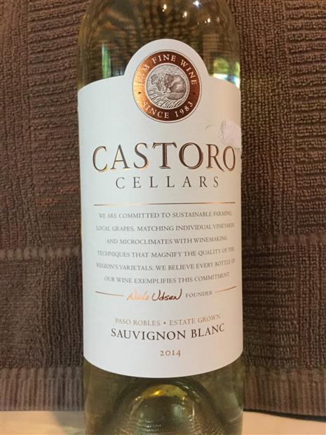 2013 Castoro Cellars Sauvignon Blanc Estate, USA, California, Central ...