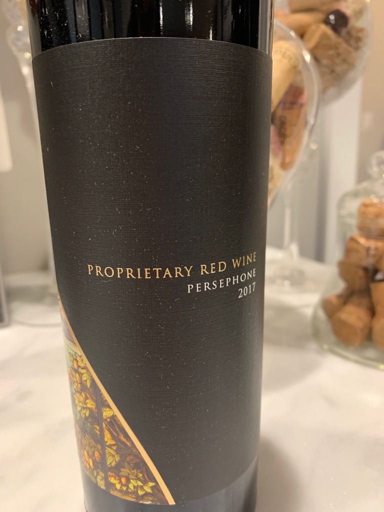2017 Peju Province Winery Proprietary Red Wine Persephone Vineyard, USA ...