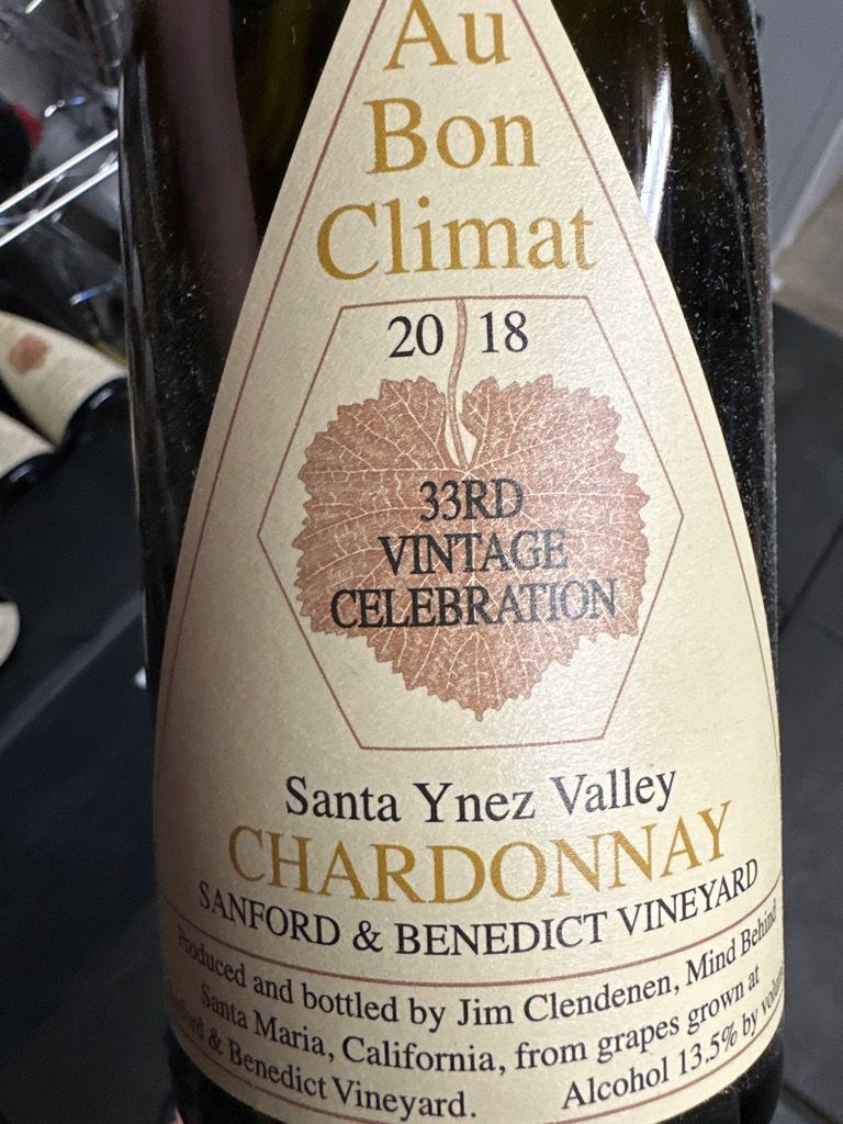 2019 Au Bon Climat Chardonnay Sanford & Benedict Vineyard, USA, California, Central Coast, Sta ...