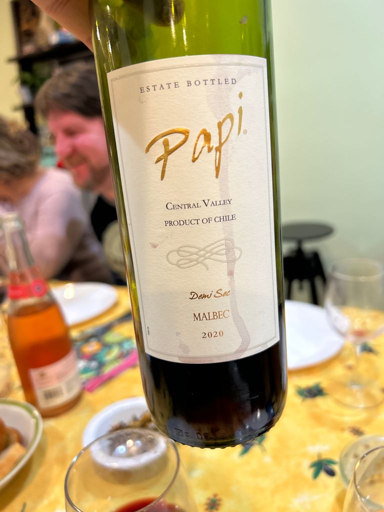 2019 Papi Malbec Demi-Sec, Chile, Central Valley - CellarTracker