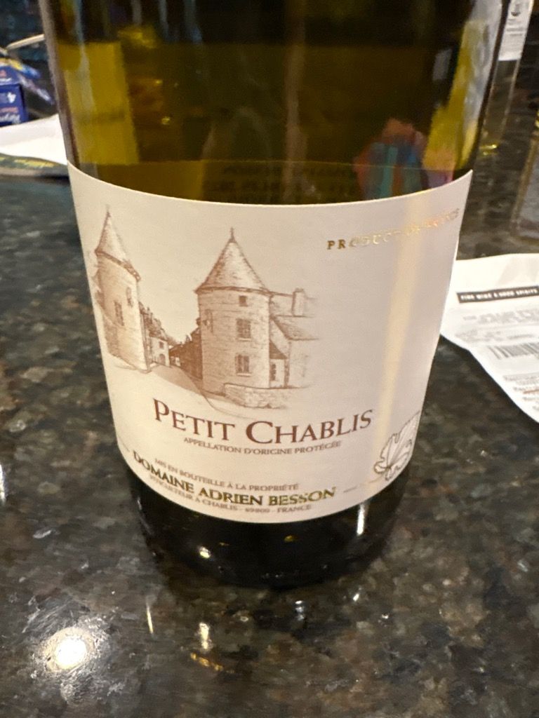 2023 Domaine Adrien Besson Petit Chablis, France, Burgundy, Chablis, Petit Chablis - CellarTracker