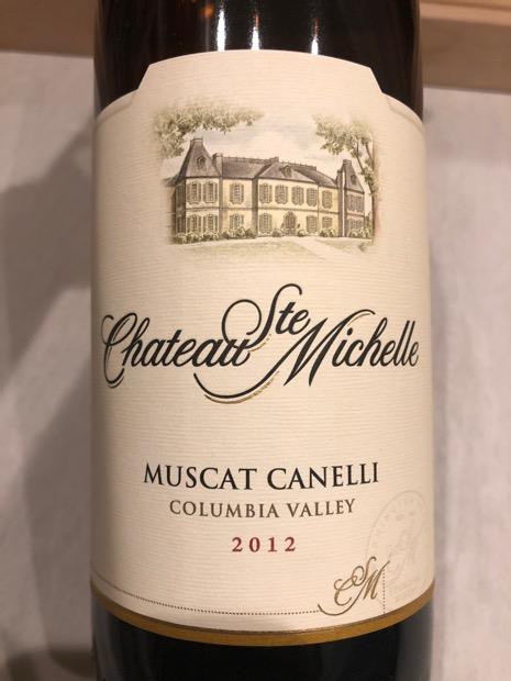 2012 Chateau Ste. Michelle Muscat Canelli, USA, Washington, Columbia ...