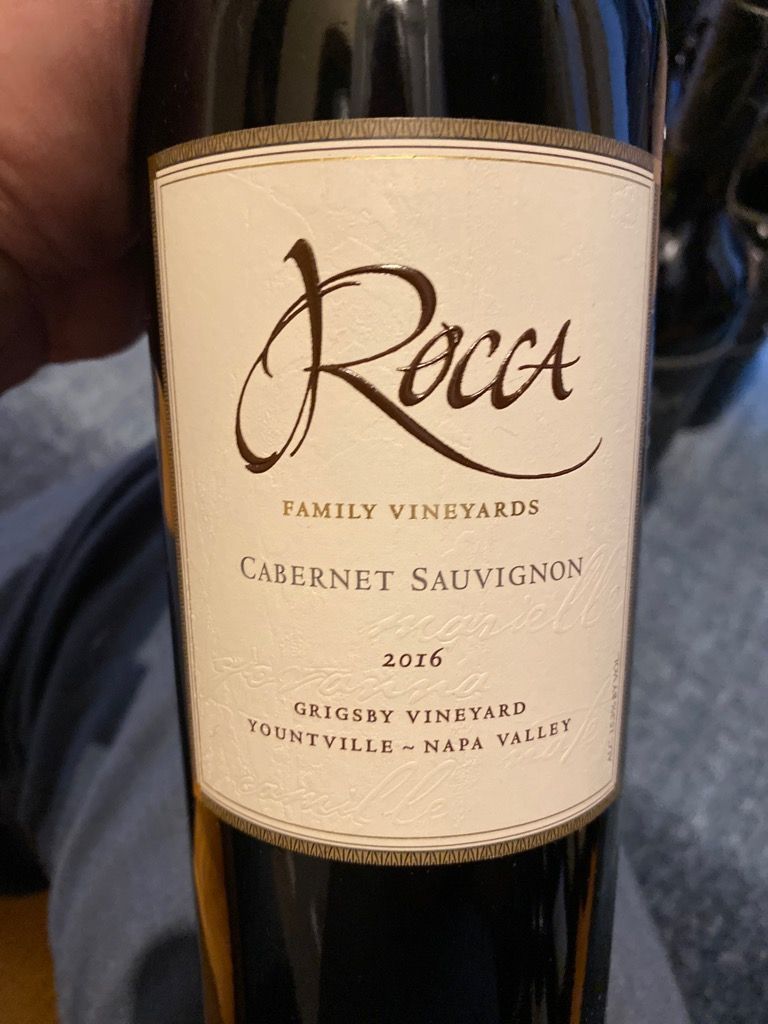 2016 Rocca Family Vineyards Cabernet Sauvignon Grigsby Vineyard, USA ...