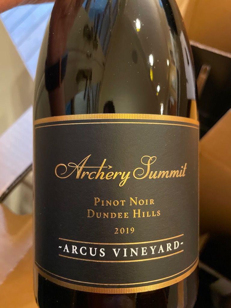 2019 Archery Summit Pinot Noir Arcus Vineyard, USA, Oregon, Willamette ...
