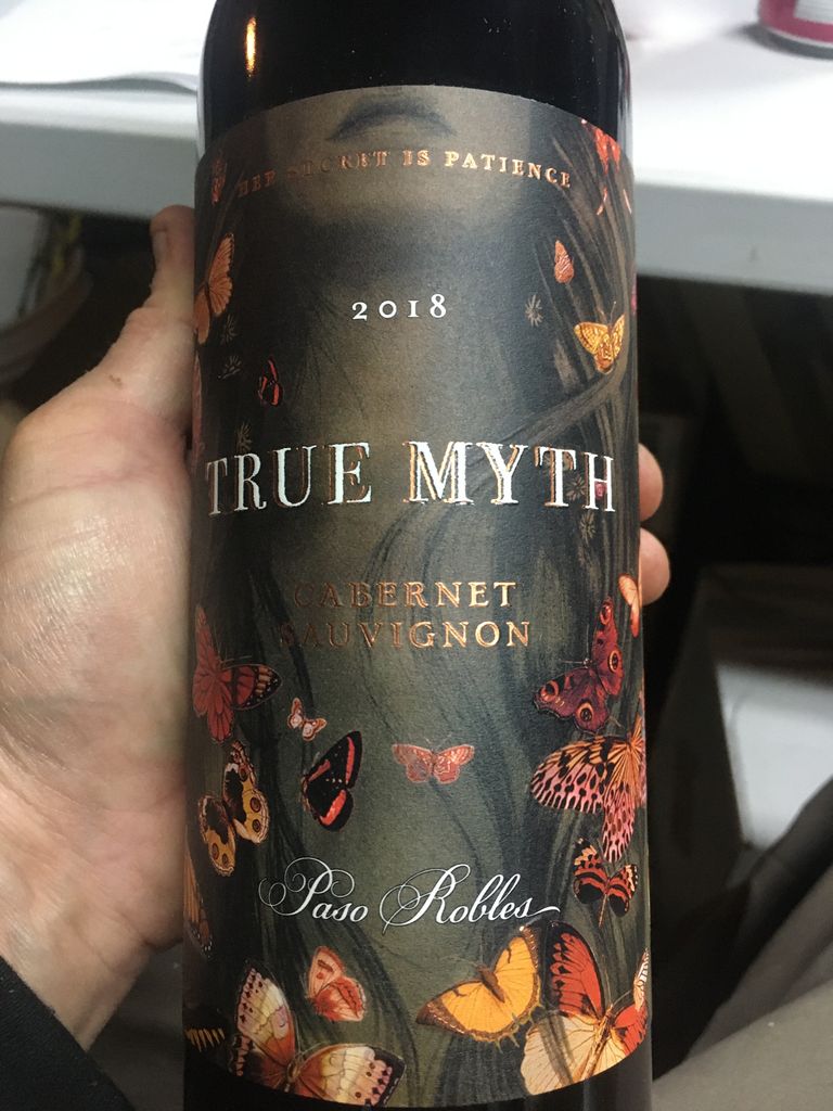 2018 True Myth Cabernet Sauvignon, USA, California, Central Coast, Paso ...