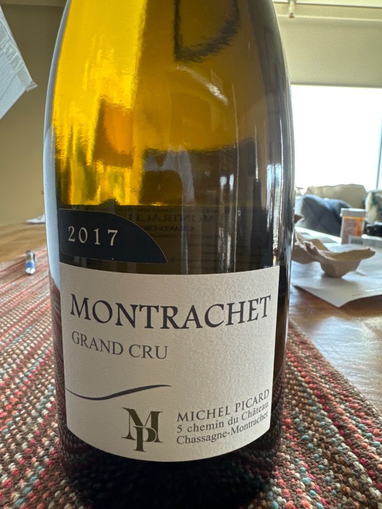 2017 Michel Picard Montrachet, France, Burgundy, Côte de Beaune ...