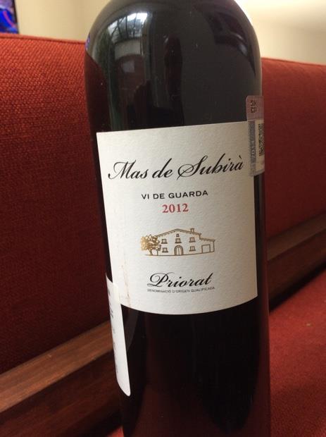 2012 Viticultors del Priorat (Mas de Subira) Priorat, Spain, Catalunya ...