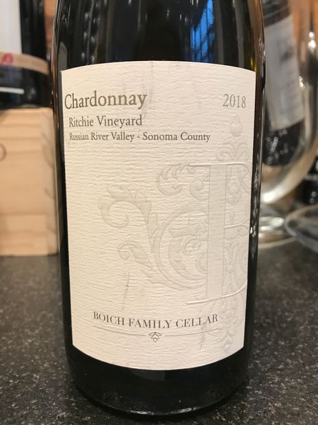 2018 Boich Family Cellar Chardonnay Ritchie Vineyard, USA, California ...