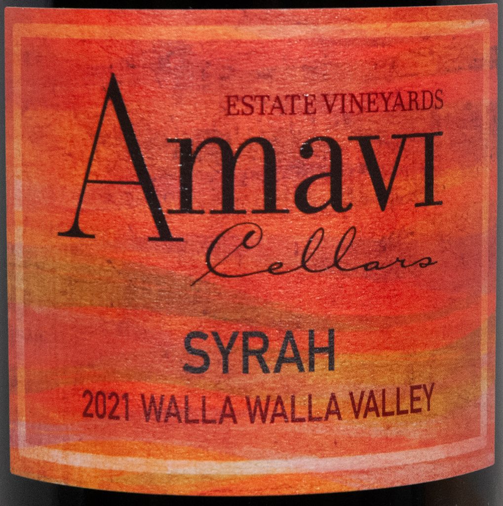 2022 Amavi Cellars Syrah, USA, Washington, Columbia Valley, Walla Walla ...