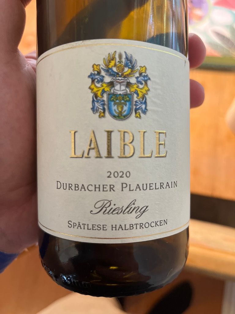 2022 Andreas Laible Durbacher Plauelrain Riesling Spätlese halbtrocken ...