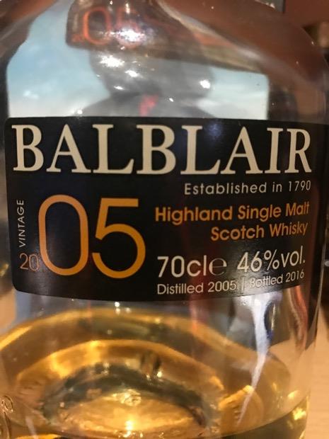 2005 Balblair 11 Year Old 1st Release (bottled 2016) Single Malt Scotch ...