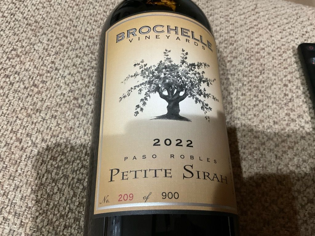 2022 Brochelle Vineyards Petite Sirah, USA, California, Central Coast ...