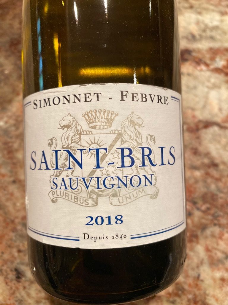 2019 Simonnet-Febvre Saint-Bris, France, Burgundy, Côtes d'Auxerre ...