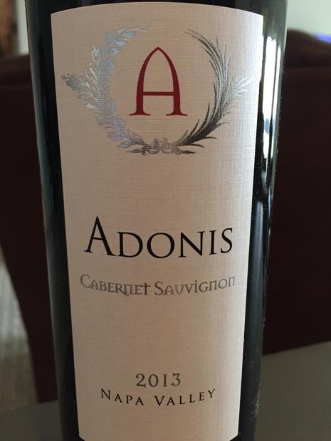 2013 Adonis Cabernet Sauvignon, USA, California, Napa Valley ...