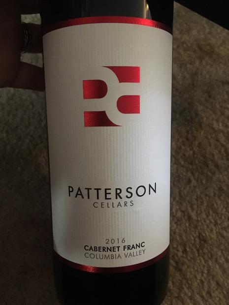 2016 Patterson Cellars Cabernet Franc Columbia Valley, USA, Washington ...