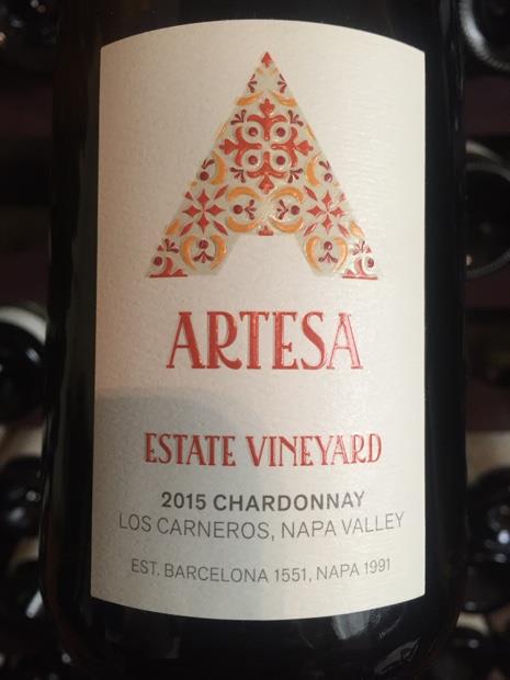 2015 Artesa Chardonnay Estate Carneros, USA, California, Napa / Sonoma ...