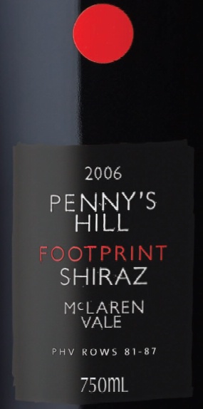 2006 Penny's Hill Shiraz Footprint, Australia, South Australia ...