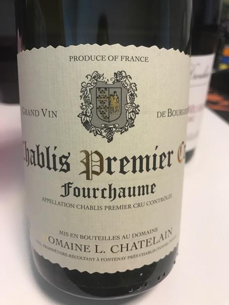 2014 Domaine L. Chatelain Chablis 1er Cru Fourchaume, France, Burgundy ...