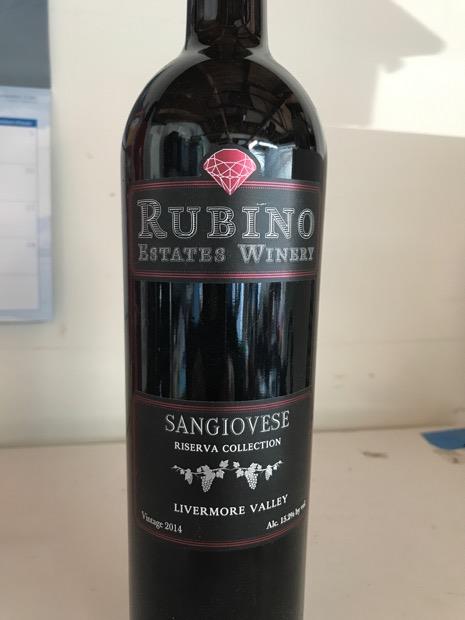 2011 Rubino Estates Winery Sangiovese Riserva, USA, California, San ...