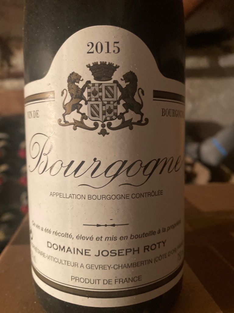 2015 Domaine Joseph Roty Bourgogne, France, Burgundy, Bourgogne ...