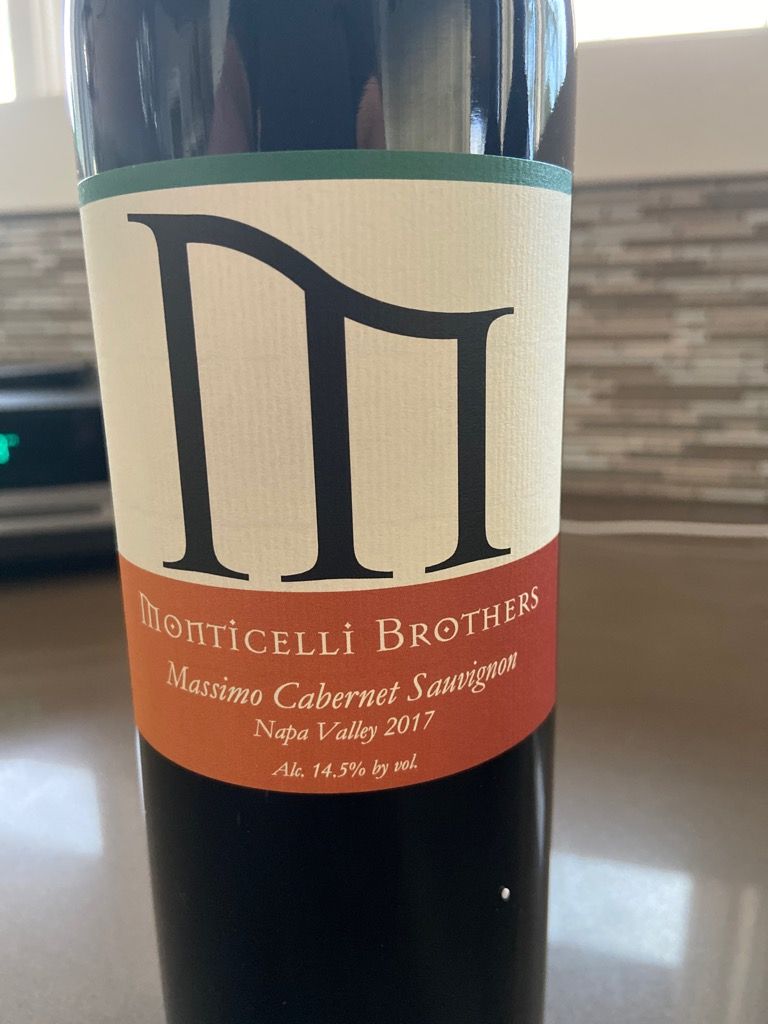 2016 Monticelli Brothers Cabernet Sauvignon "Massimo", USA, California ...