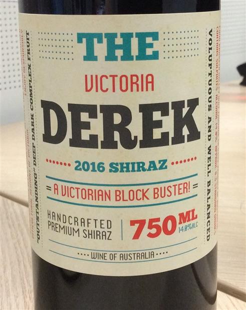 2015 PWW Shiraz The Derek, Australia, Victoria, Port Phillip, Yarra ...