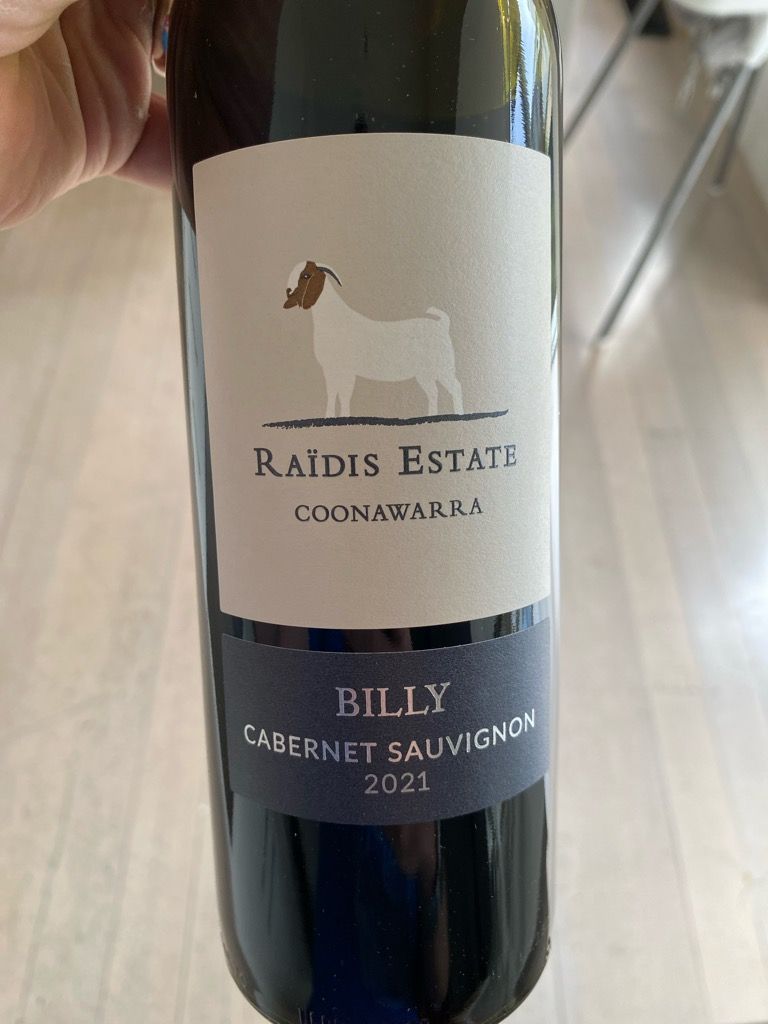 2021 Raidis Estate Cabernet Sauvignon Billy, Australia, South Australia ...