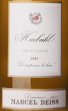 2007 Marcel Deiss Huebuhl, France, Alsace - CellarTracker