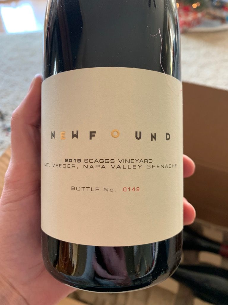 2019 Newfound Wines Grenache Scaggs Vineyard, USA, California, Napa ...