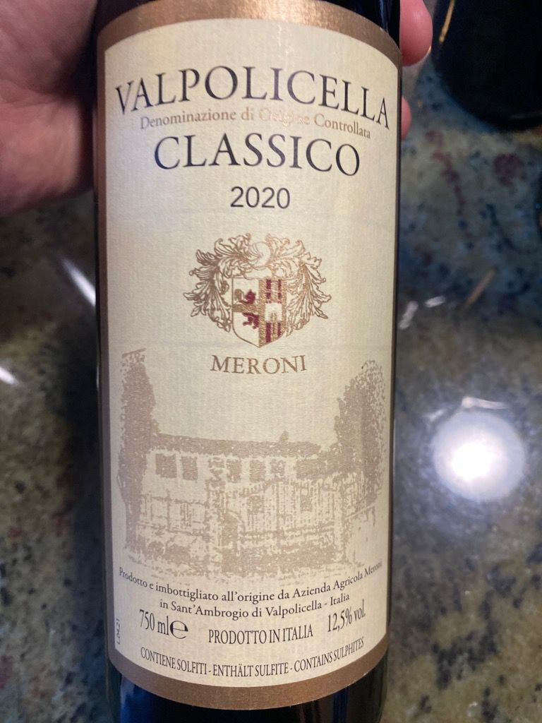 2020 Azienda Agricola Meroni Valpolicella Classico Sengia, Italy ...