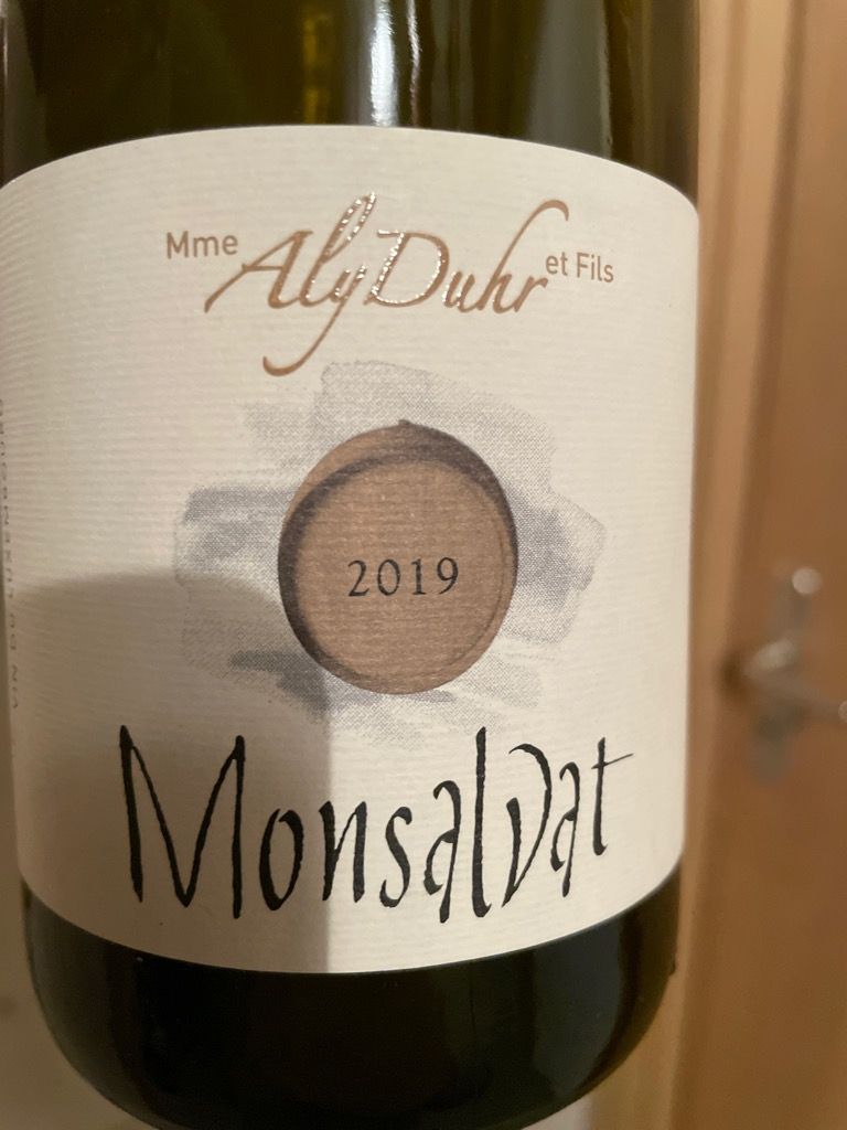 2020 Mme Aly Duhr & Fils Chardonnay Monsalvat, Luxembourg, Moselle ...