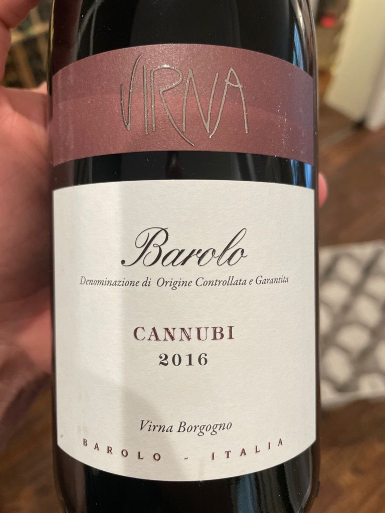 2016 Azienda Virna Di Borgogno Barolo Cannubi, Italy, Piedmont, Langhe ...