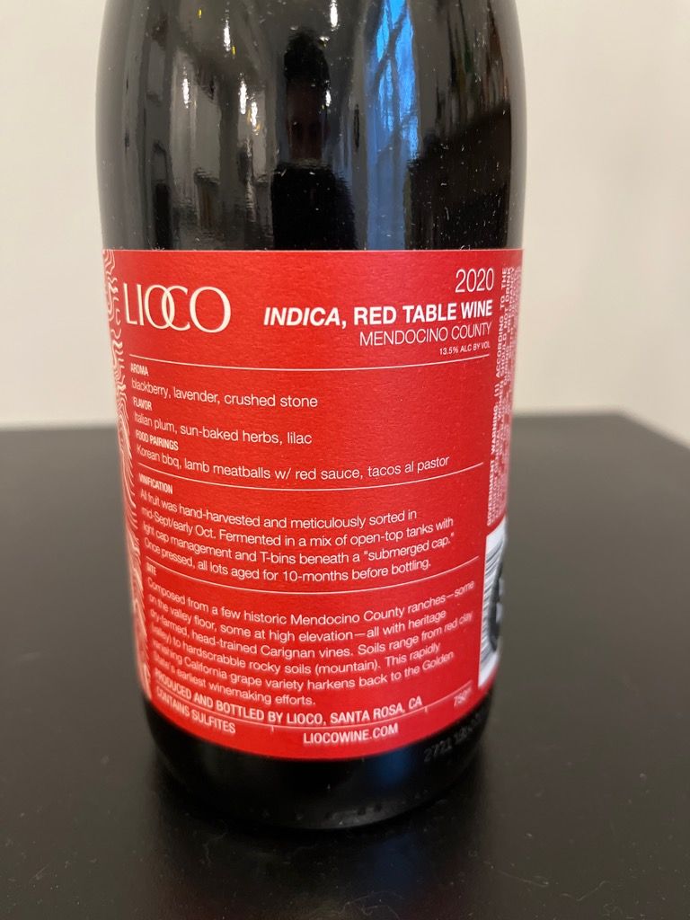 2020 Lioco Indica, USA, California, North Coast, Mendocino County ...