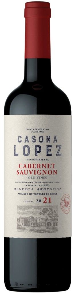 2021 Bodegas López Cabernet Sauvignon Casona López Old Vines, Argentina ...