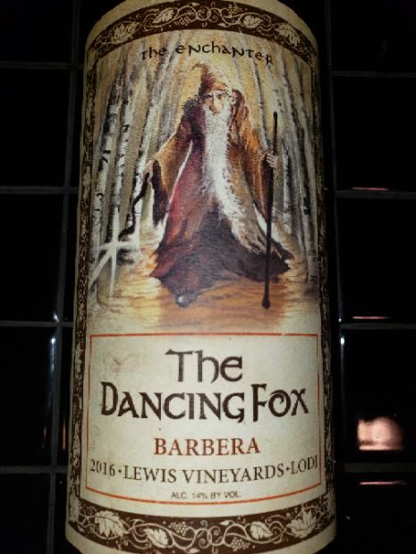 2017 The Dancing Fox Barbera The Enchanter, USA, California, Central ...