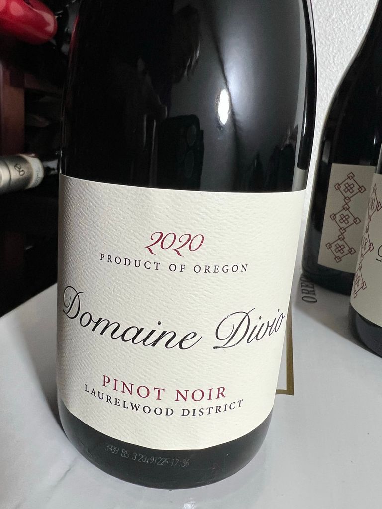 2020 Domaine Divio Pinot Noir Laurelwood District, USA, Oregon ...