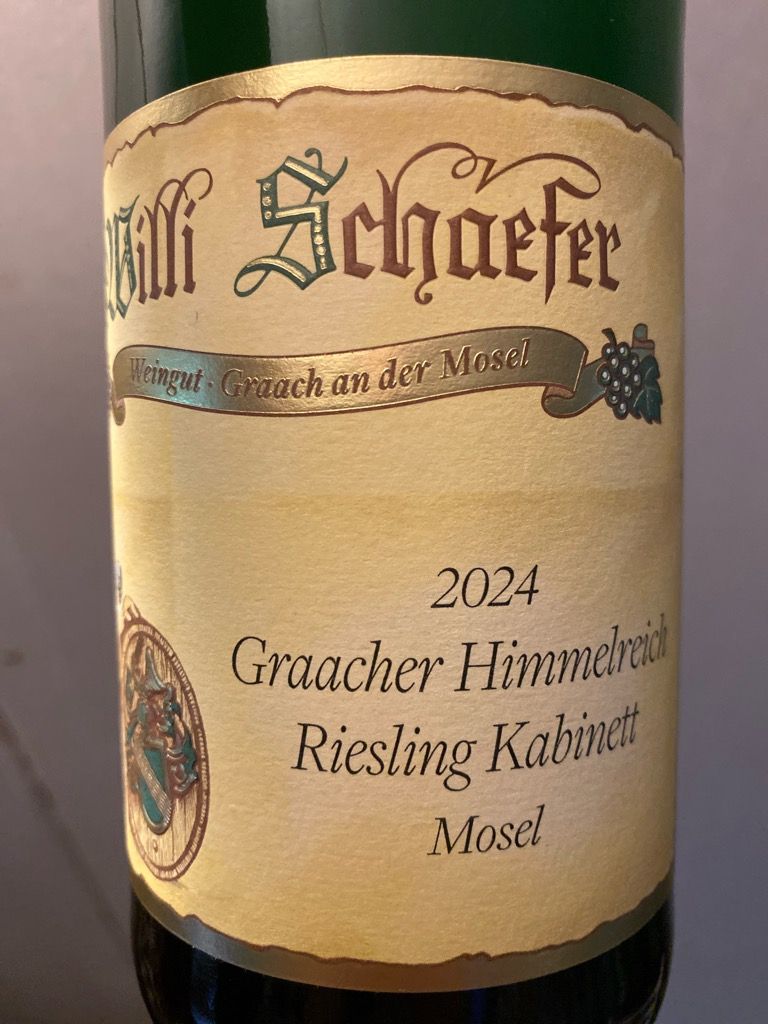 2024 Willi Schaefer Graacher Himmelreich Riesling Kabinett, Germany ...