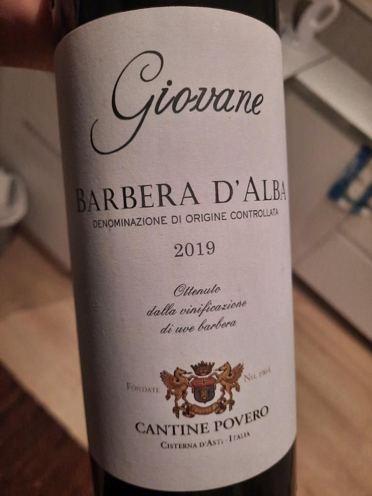 2019 Cantine Povero Barbera d'Alba Gióvane, Italy, Piedmont, Alba ...