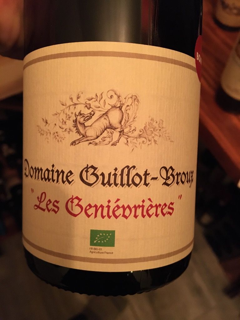 2019 Domaine Guillot-Broux Mâcon-Cruzille Les Genievrières - CellarTracker