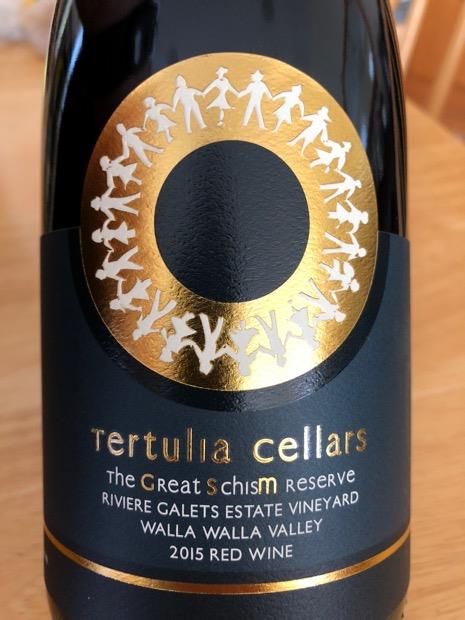 2015 Tertulia Cellars The Great Schism Reserve Riviere Galets Estate ...