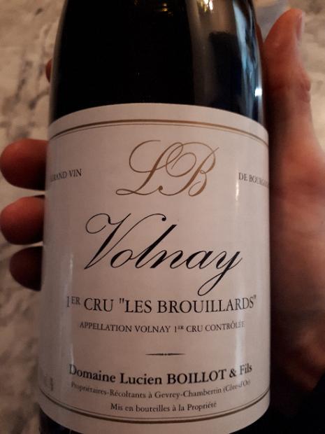 2014 Domaine Lucien Boillot et Fils Volnay 1er Cru Les Brouillards, France, Burgundy, Côte de ...