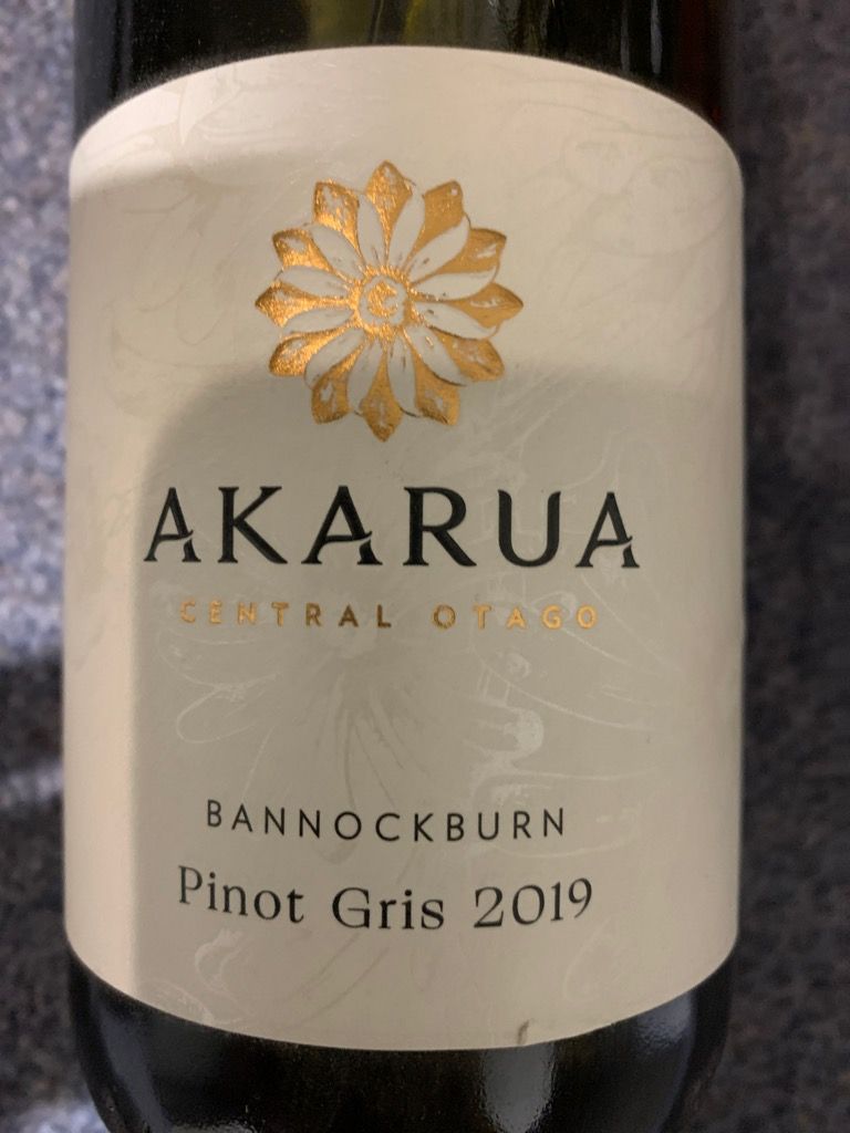 2021 Akarua Pinot Gris, New Zealand, South Island, Otago, Bannockburn ...