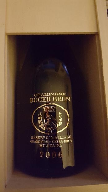 2006 Roger Brun Champagne Grand Cru Reserve Familiale Extra Brut ...
