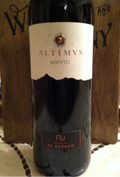 2008 Bodega El Esteco Altimus, Argentina, Valles Calchaquíes, Salta ...