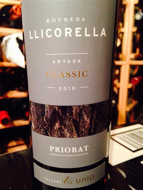 2010 Cellers Unió Priorat Roureda Llicorella Classic, Spain, Catalunya ...
