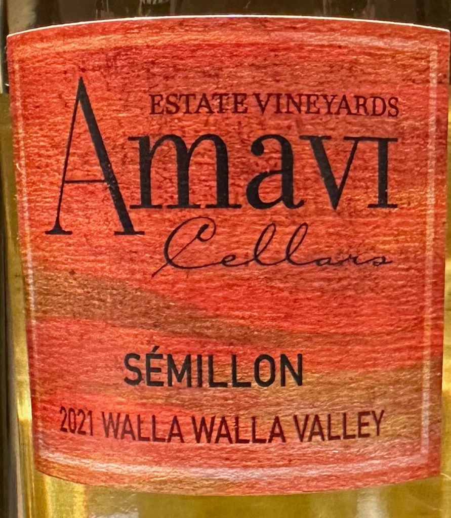 2022 Amavi Cellars Sémillon, USA, Washington, Columbia Valley, Walla ...