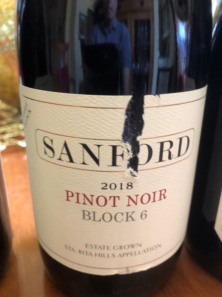 2018 Sanford Pinot Noir Block 6 Sanford & Benedict Vineyard, USA ...