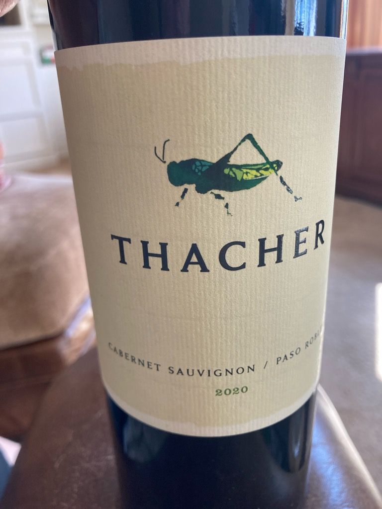 2020 Thacher Winery Cabernet Sauvignon, USA, California, Central Coast ...