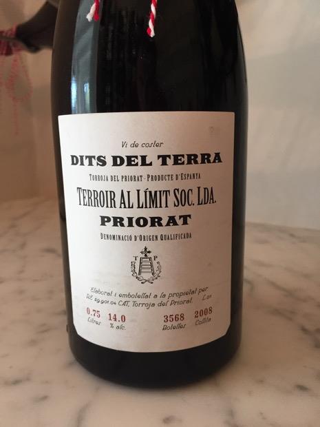 2008 Terroir Al Limit Soc. Lda. Priorat Dits del Terra, Spain ...